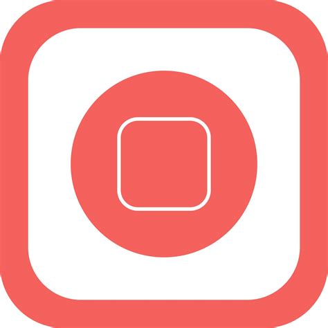 Stop Button Vector Icon 19831783 Vector Art At Vecteezy