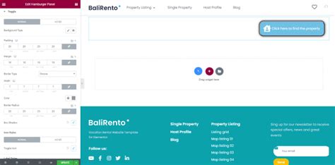 Hamburger Panel Widget Overview Help Center
