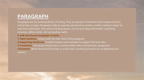 Paragraph Writing Pptx
