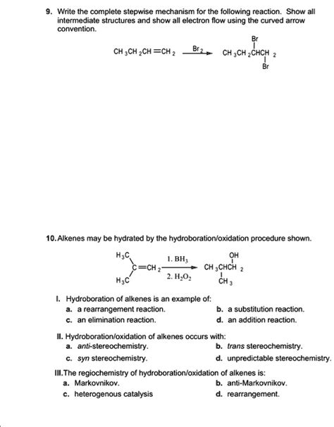 SOLVED: Write the complete stepwise mechanism for the following reaction: Show all intermediate ...