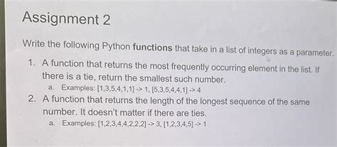 Solved Assignment 2write The Following Python Functions That