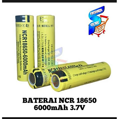 Jual Batterai Batray Batrai Charger Li Ion Warna Kuning Daya Volt Mah Ncr