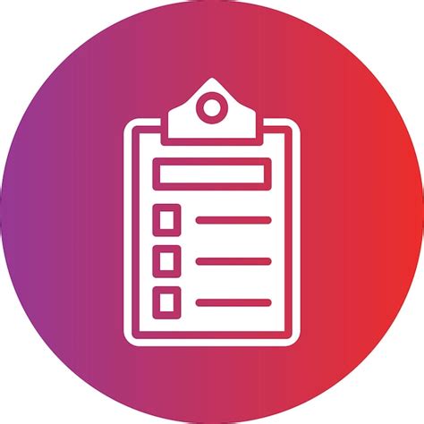 Estilo Del Icono De Las Tareas Vector Premium