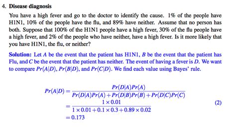 Probability Bayes Rule Disease Diagnosis Mathematics Stack Exchange
