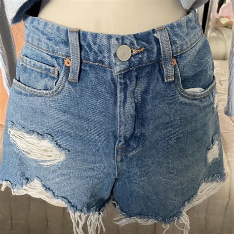 Super Cute Jean Shorts Size 26 Summer Depop
