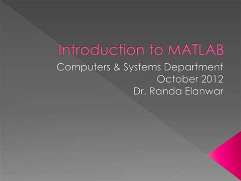 Basic Operators In Matlab Pptx Basic Operators In Matlab Pptx