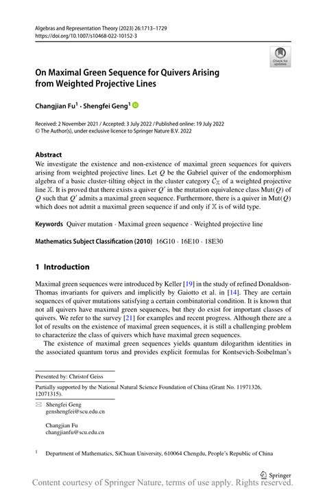 On Maximal Green Sequence For Quivers Arising From Weighted Projective