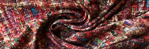Premium Photo Top View Of Stylish Colorful Crumpled Fabric Tweed