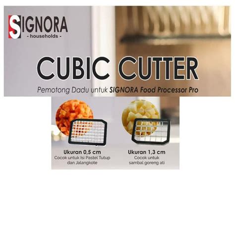 Cubic Cutter Signora Food Processor Size 0 5 Or 1 3mm Shopee Philippines