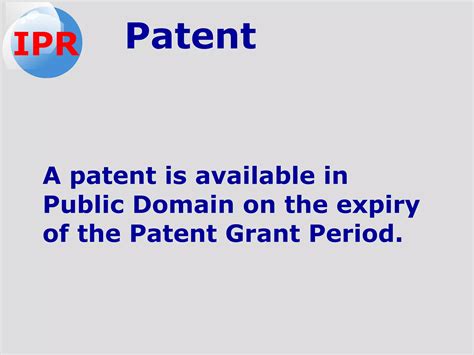 Intellectual Property Right Ipr Patent Ppt