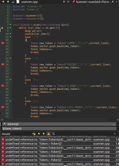 C G Build Error When Creating A Class Object Undefined