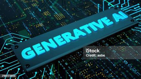 인공 지능 프로세서 개념 마이크로칩 및 회로기판의 생성형 Ai 0명에 대한 스톡 사진 및 기타 이미지 0명 3차원 형태