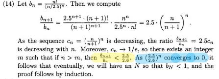 Sequences And Series Existence Proof Using Induction Mathematics Stack Exchange