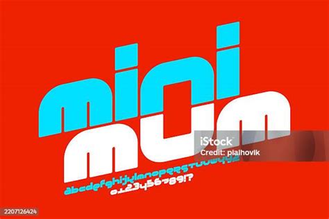 최소 현대 소문자 스타일 글꼴 알파벳 문자 및 숫자 벡터 일러스트 레이 션 0명에 대한 스톡 벡터 아트 및 기타 이미지 0명 깨끗한 디자인 Istock