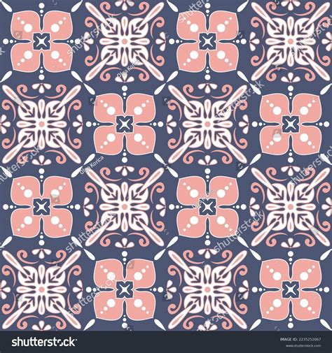 Ceramic Tile Mosaic Design Wall Decoration Stock Vector Royalty Free 2235252067 Shutterstock