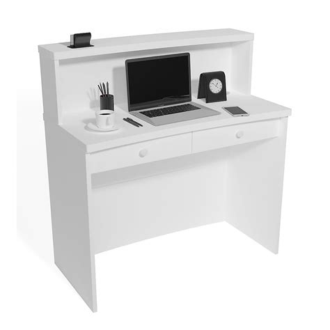 Ugos Mono White Reception Desk Modern And Multifunctional