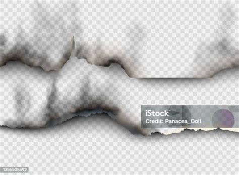 투명 한 디자인 굽기 템플릿 찢어진 종이 찢어진 구멍 벡터 일러스트레이션 불에 탄에 대한 스톡 벡터 아트 및 기타 이미지