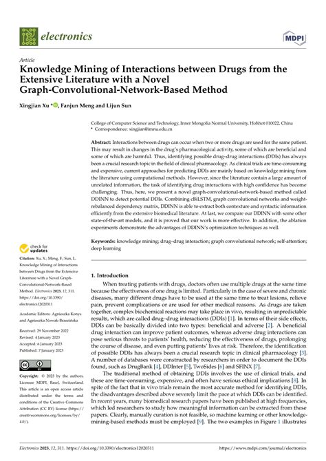 Pdf Knowledge Mining Of Interactions Between Drugs From The Extensive