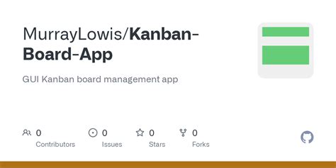 Github Murraylowiskanban Board App Gui Kanban Board Management App