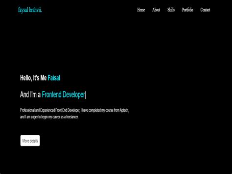 Personal Portfolio Website With Html Css Upwork