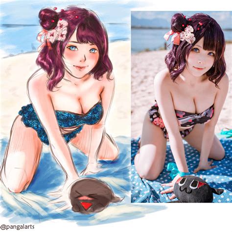 Cute Girl On Bikini By Pangalart On Deviantart