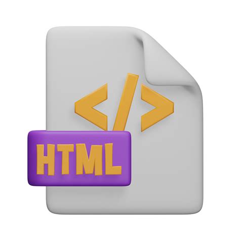 Html 3d Render Cute Icon Illustration Folder File Format 24485805 Png