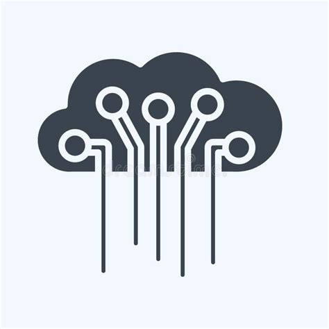 Icon Internet Of Things Related To Machine Learning Symbol Glyph Style Simple Design Editable