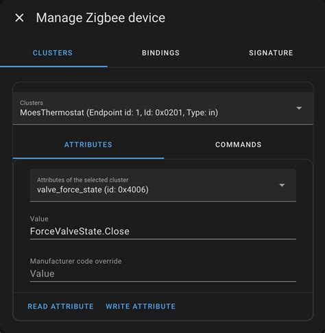 zha send attribute instead of command zigbee home assistant community