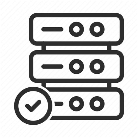 Checkmark Database Db Done Server Storage Success Icon Download On Iconfinder