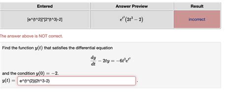 Solved The Answer Above Is NOT Correct Find The Function Chegg Com