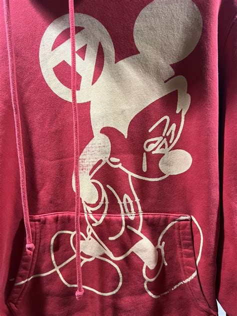 Streetwear Life Is War Sad Mickey Hoodie Grailed