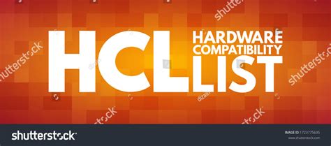 hcl hardware compatibility list database hardware stock vector royalty
