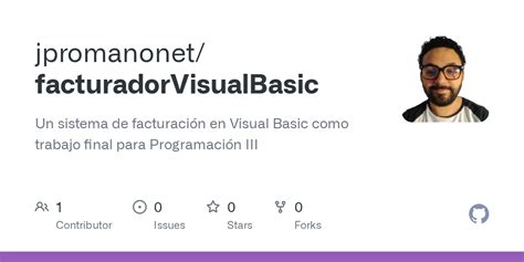 Github Jpromanonetfacturadorvisualbasic Un Sistema De Facturación