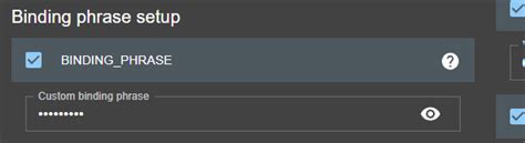Unique Binding Options