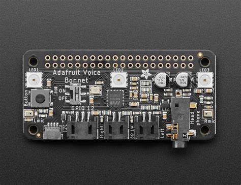 NEW PRODUCT Adafruit Voice Bonnet For Raspberry Pi Two Speakers Two Mics Adafruit