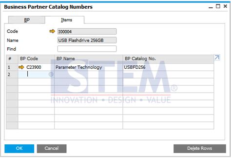 What Is BP Catalog Number SAP Business One Indonesia Tips STEM SAP Gold Partner