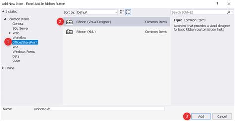 Excel Vsto Add In Add Ribbon Button And Update Cell Value 10tec