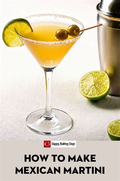 Mexican Martini A Tequila Tango In A Glass Happy Baking Days