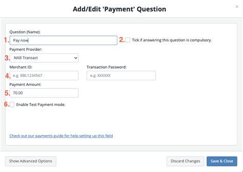 Take Payments On Your Form With Nab Transact Snapforms Resources And Faqs