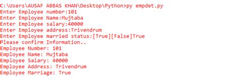 Python Input And Output Statements