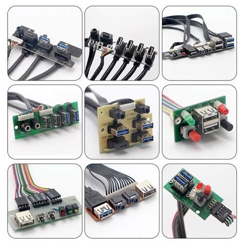 듀얼 Usb 컴퓨터 케이스 전면 패널 마더 보드 케이블 의 고품질 듀얼 Usb 컴퓨터 케이스 전면 패널