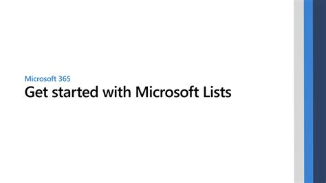 Get Started With Microsoft Lists Microsoft Community Hub