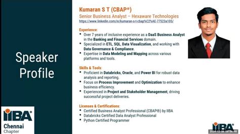 Kumaran S T Cbap® On Linkedin Businessanalysis Babok Cbap