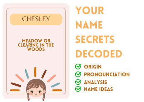 Chesley Girl Name Meaning And Pronunciation