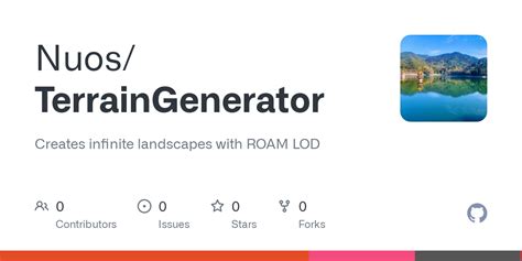 Github Nuos Terraingenerator Creates Infinite Landscapes With Roam Lod