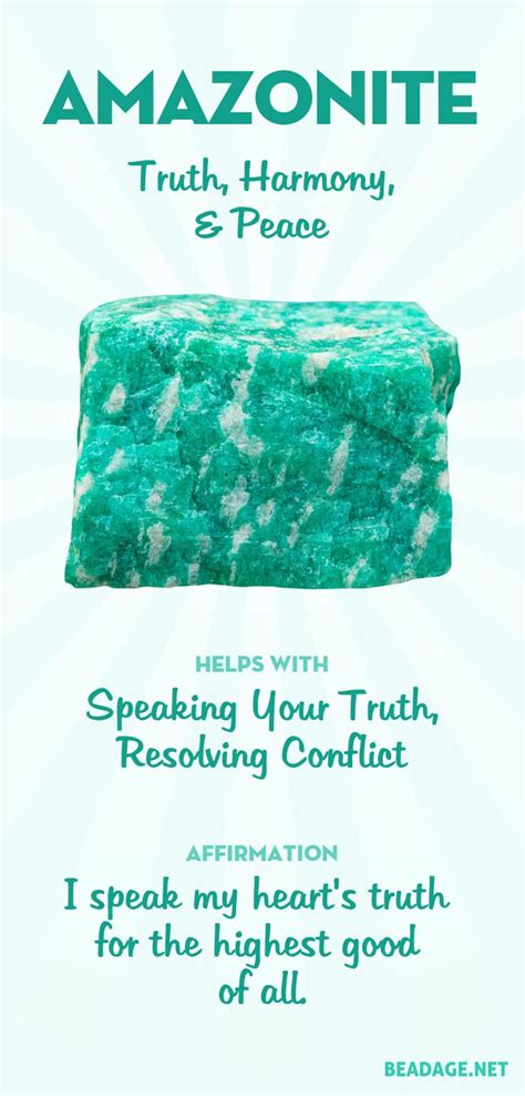 Amazonite Meaning and Properties | Amazonite meaning, Crystals, Crystal healing stones