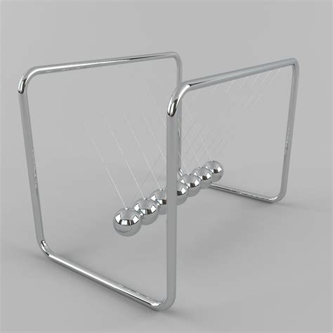Newtons Cradle Mograph Physics 3d Model 5 C4d Free3d