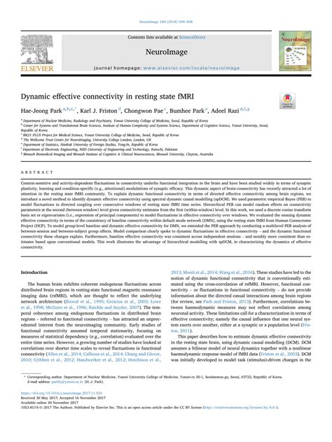 Pdf Dynamic Effective Connectivity In Resting State Fmri