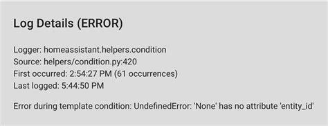 Why Does This Error Appear On The Trigger Entity Id Even When It Triggers On That Entity