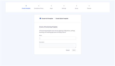 Creating A Provisioning Template Esper Help